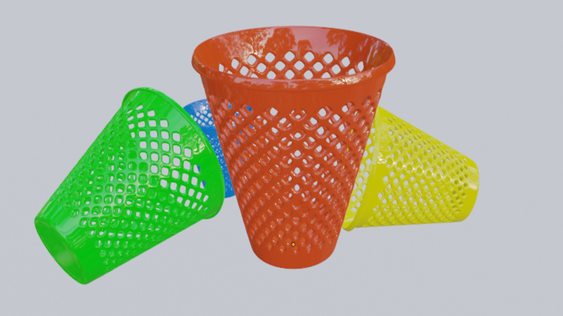 3D Modern Dustbin Container 3D Model - TurboSquid 2234179