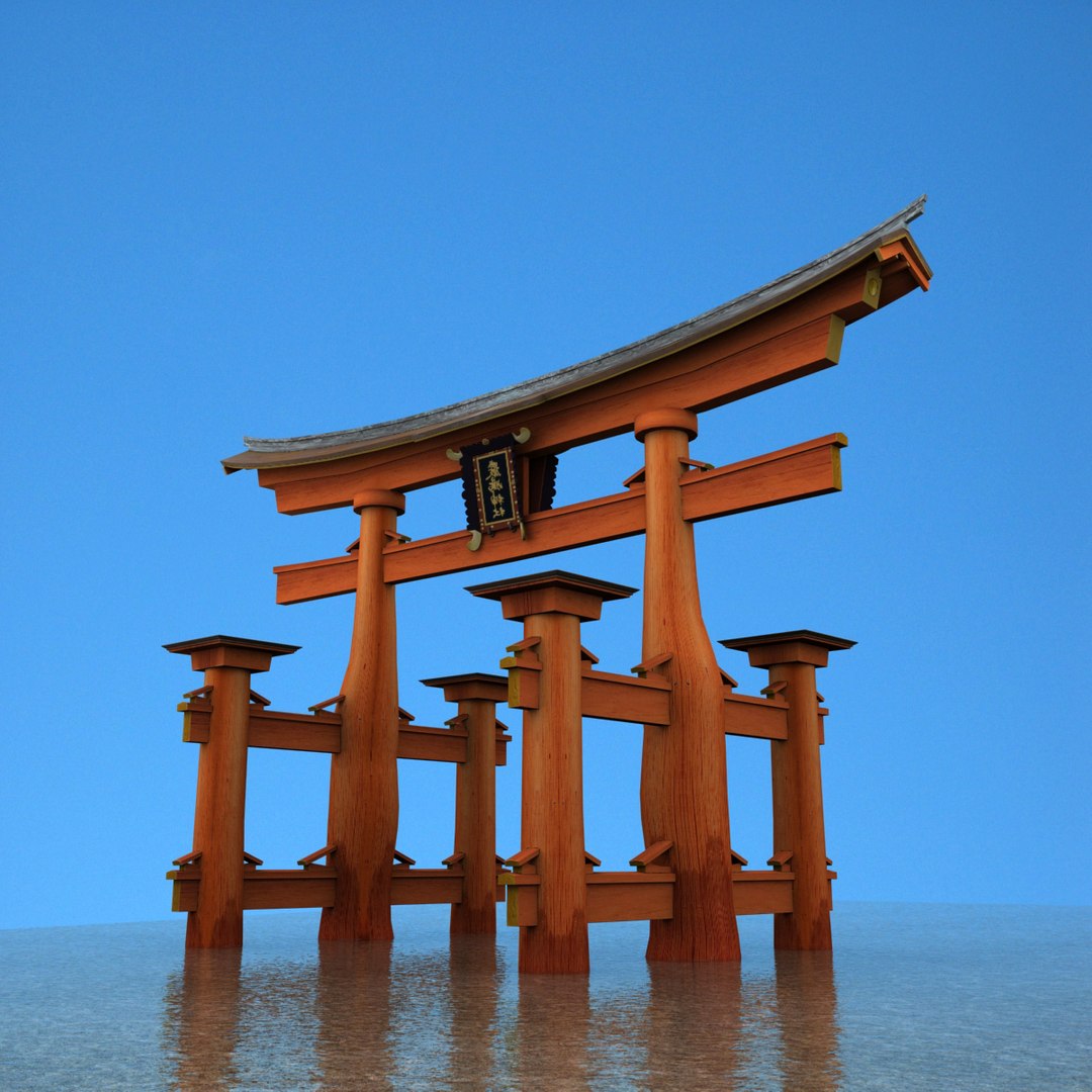 Gate Torii 3d Max