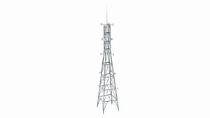 3d model radio tower