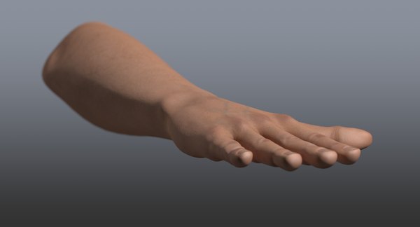rig hand male 3d c4d