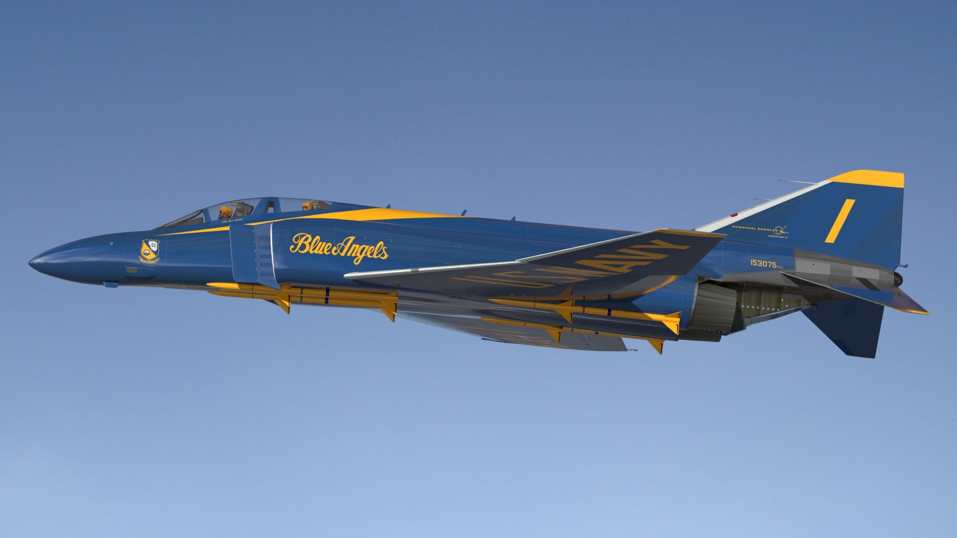 Blue Angels Phantom II SC 3D Model - TurboSquid 2359877