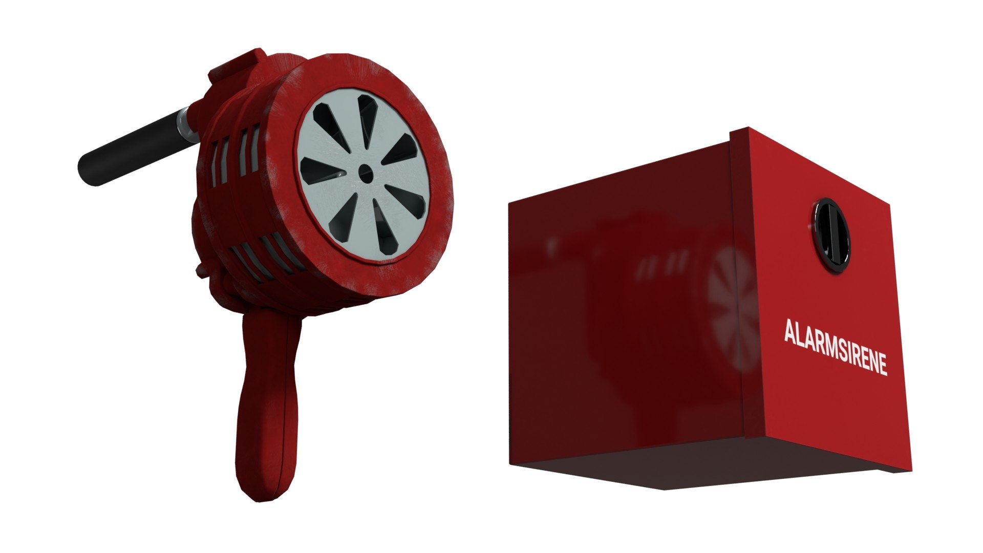 3D Model Handheld Siren - TurboSquid 2246787