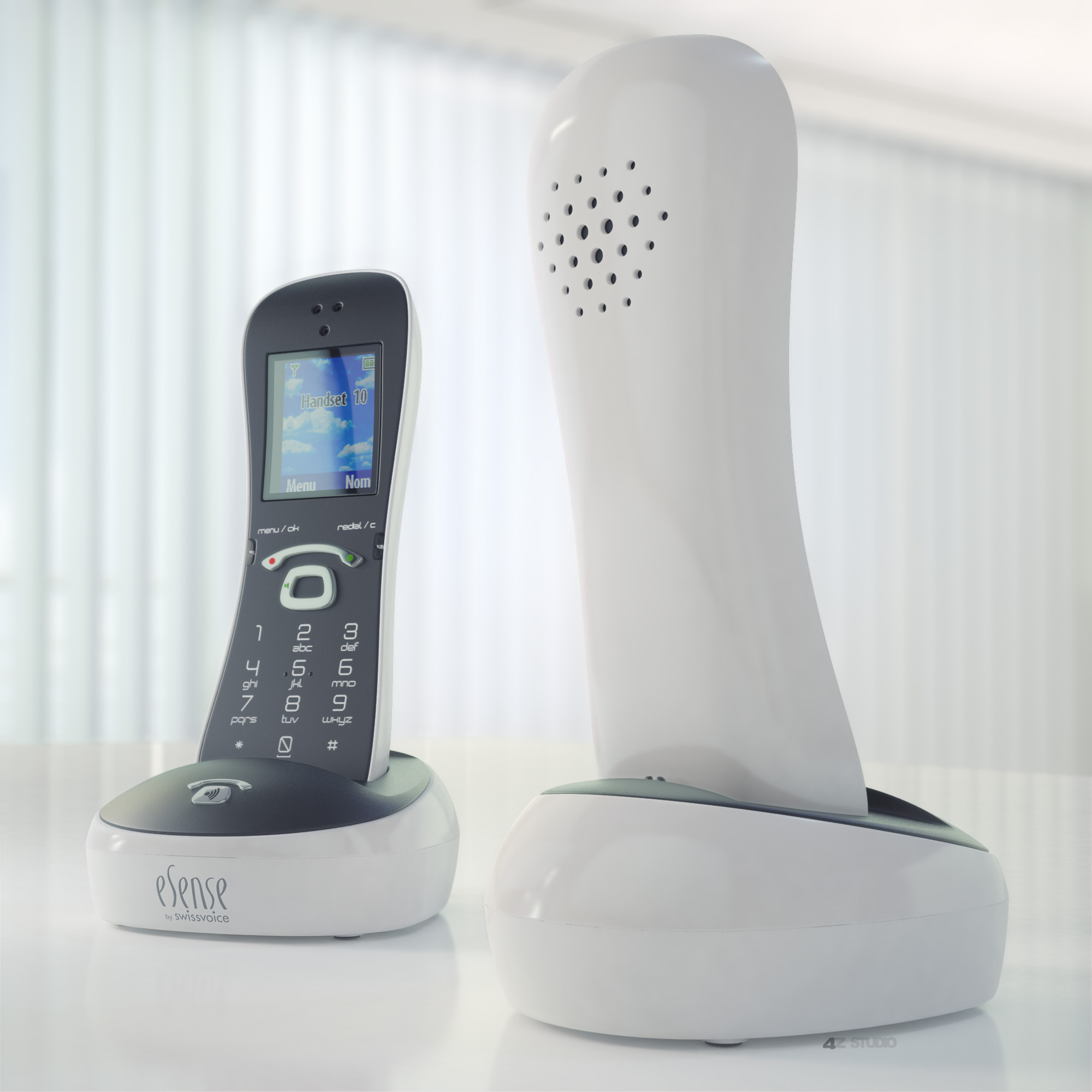 3d model swissvoice esense cordless phone