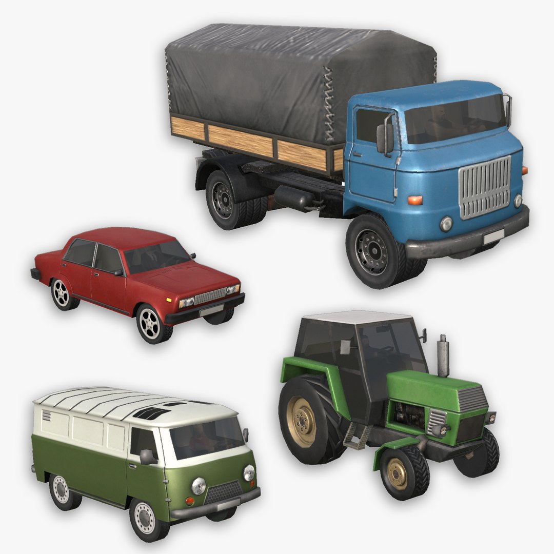 Traffic Cars - Pack 1 3D model - TurboSquid 1717477
