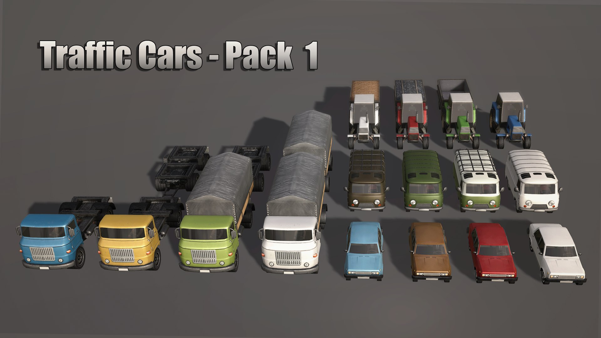 Traffic Cars - Pack 1 3D Model - TurboSquid 1717477