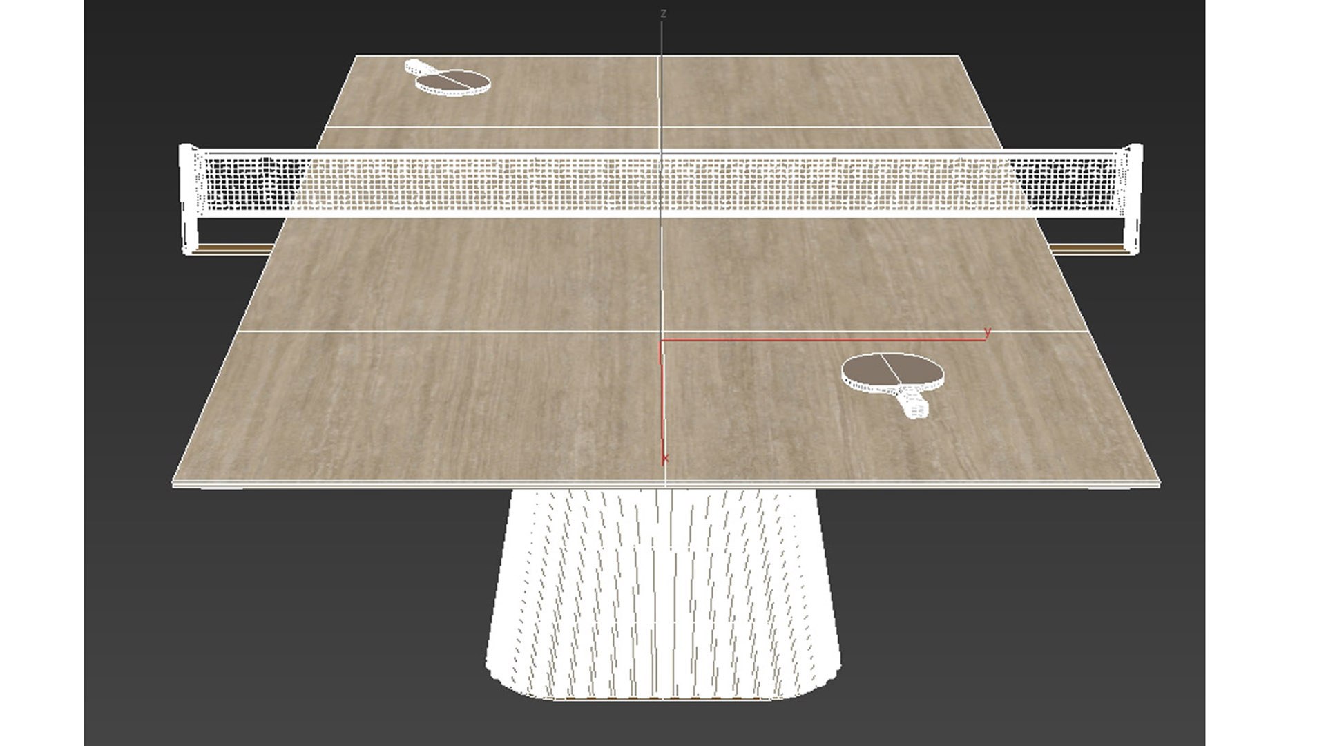 3D Model Vismara Design EGEO Rectangular Ping Pong Table - TurboSquid ...