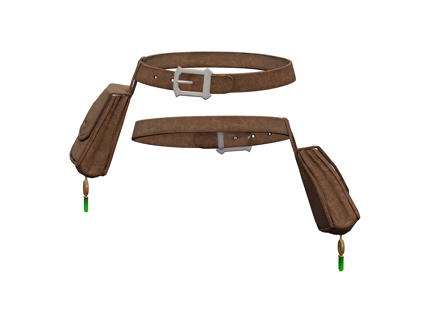 3D Medieval Green Tavern Waitress Outfit - TurboSquid 1903214