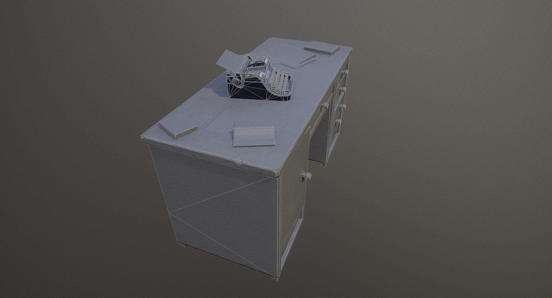 Paper table wwii 3D model - TurboSquid 1580068