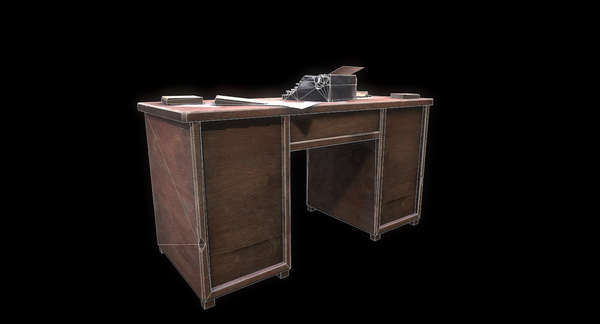 Paper table wwii 3D model - TurboSquid 1580068