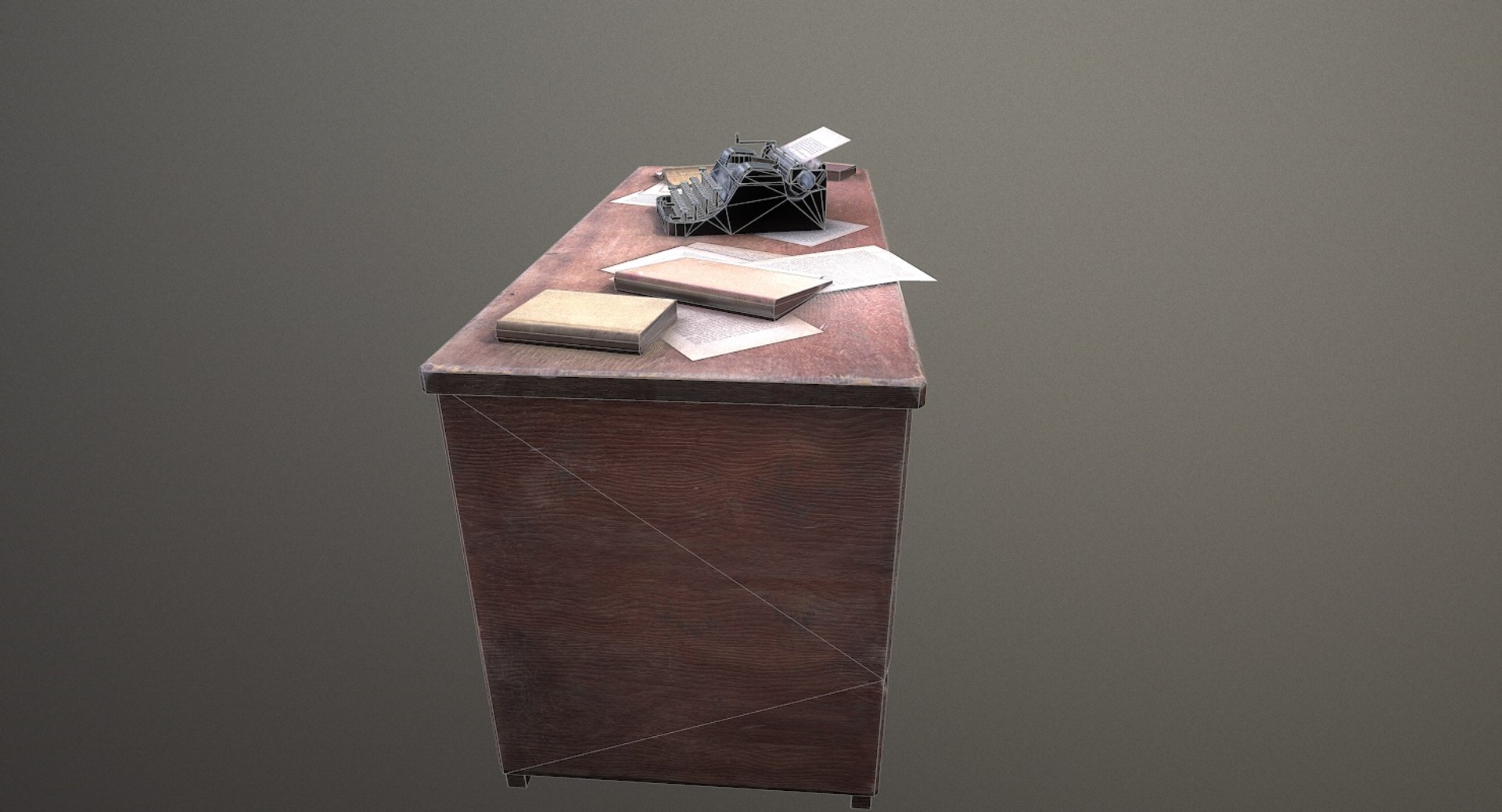 Paper table wwii 3D model - TurboSquid 1580068