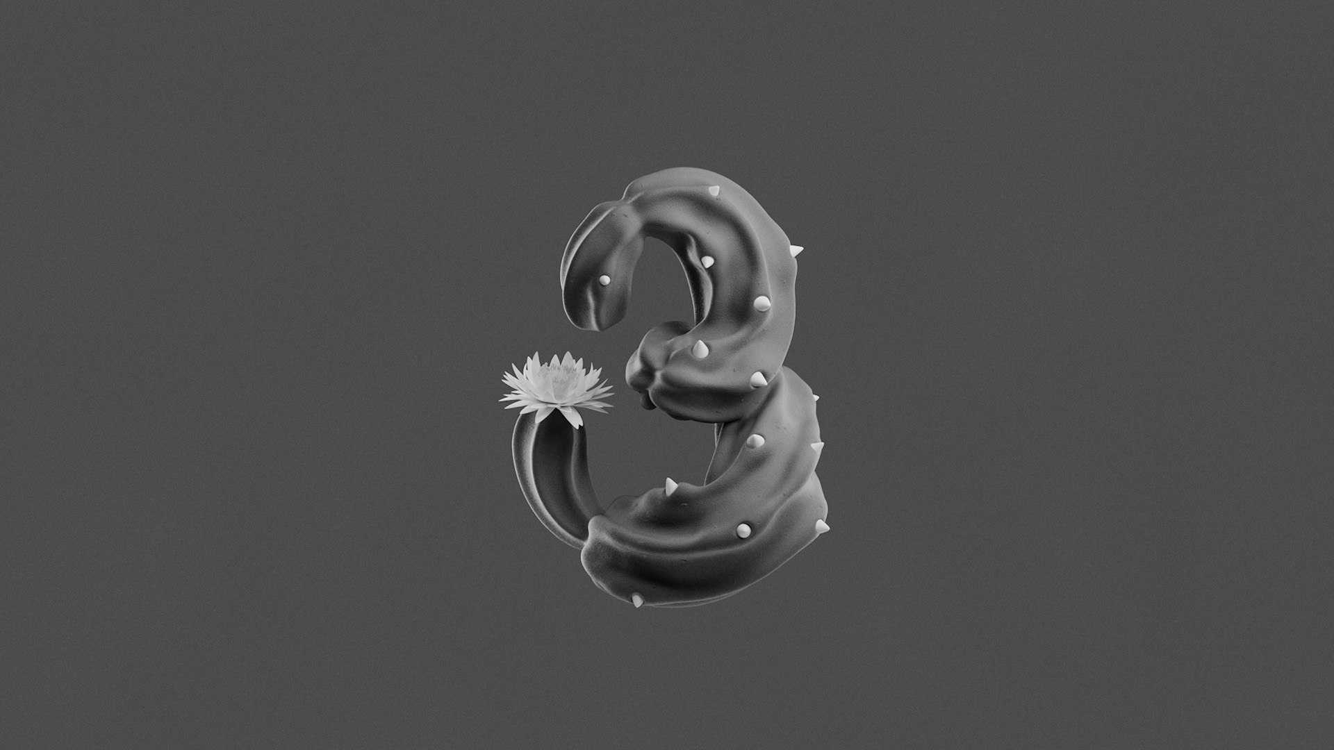 3D Cactus Numbers 1 2 3 4 56 7 8 9 0 - TurboSquid 2128412