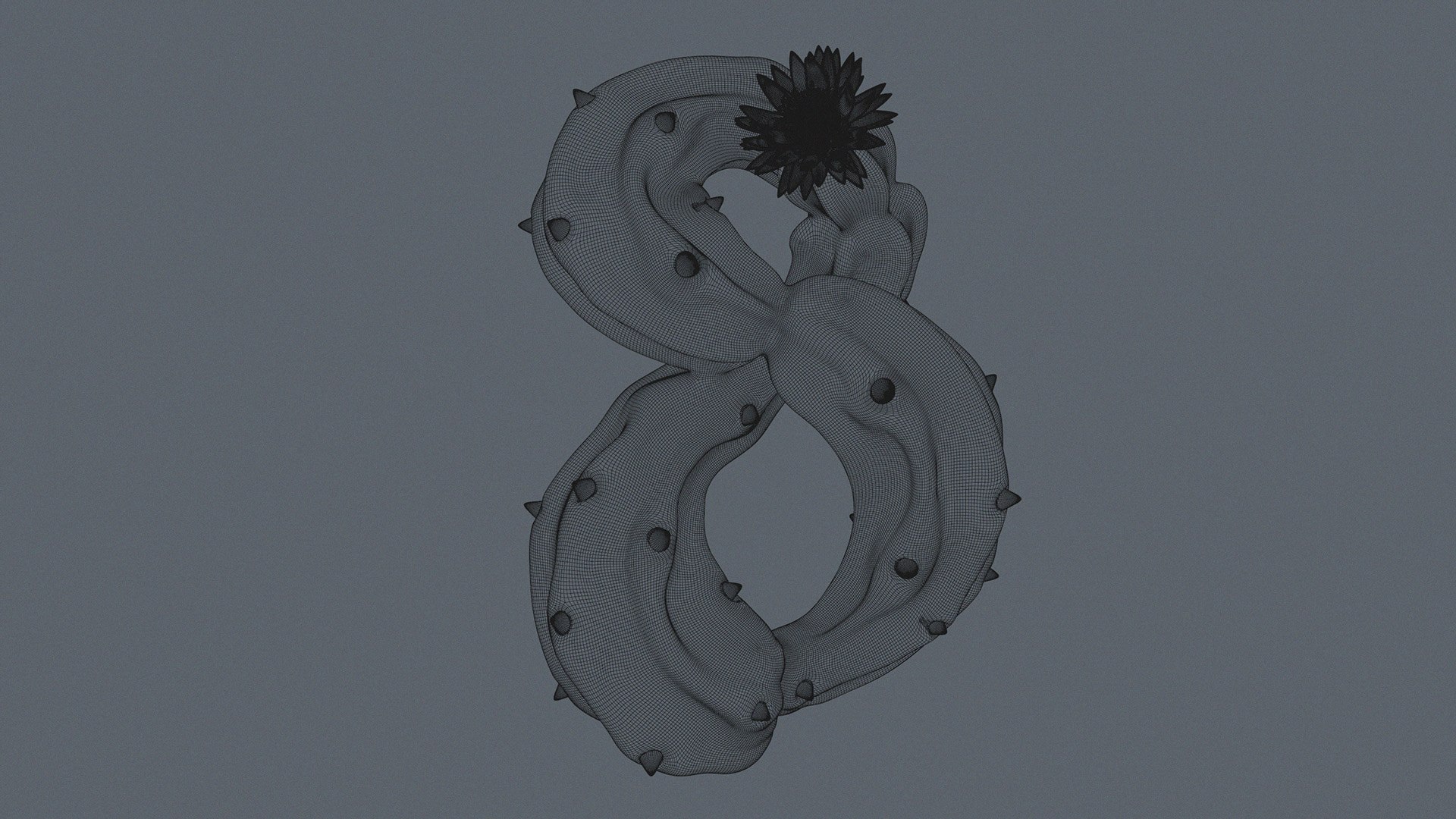 3D Cactus Numbers 1 2 3 4 56 7 8 9 0 - TurboSquid 2128412