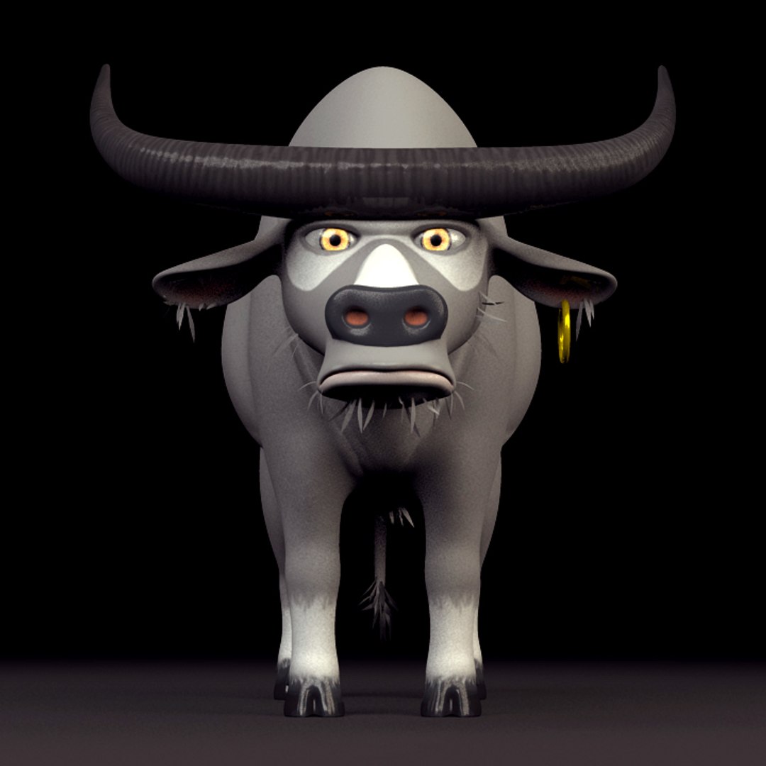 Free 3D Model Ox Cartoon Rig - TurboSquid 1182076