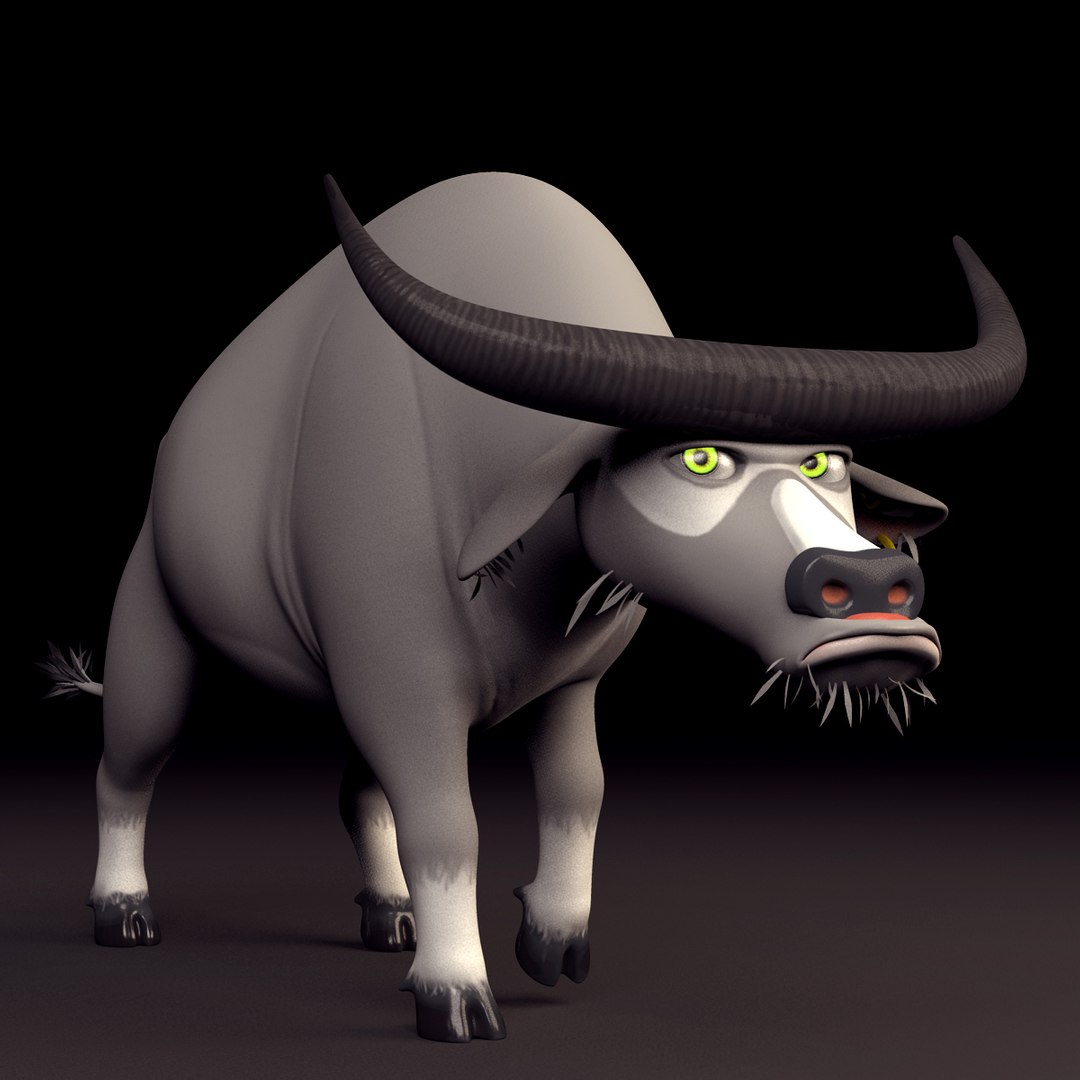 Free 3D Model Ox Cartoon Rig - TurboSquid 1182076