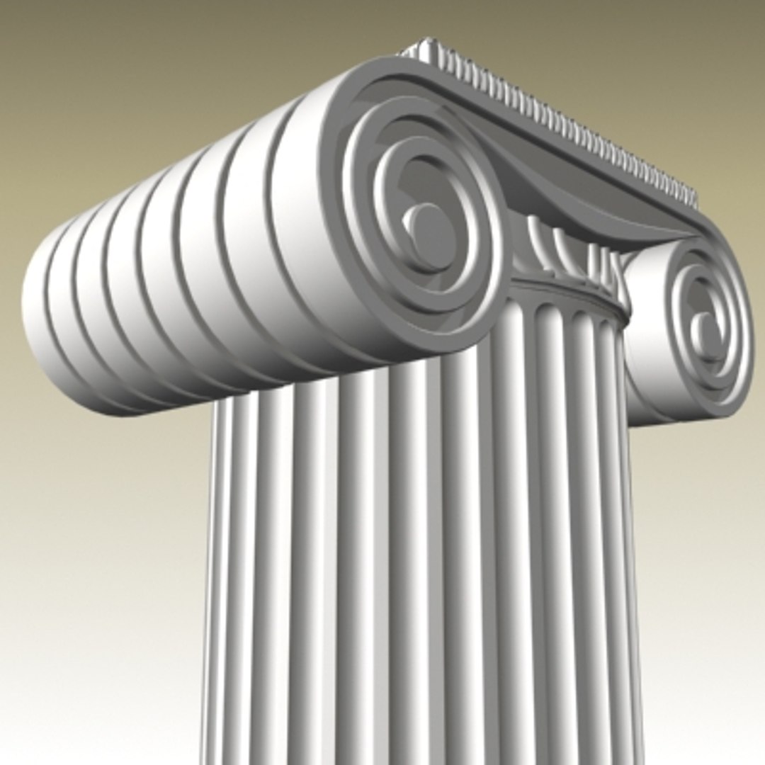 Ionic Column 3d Model