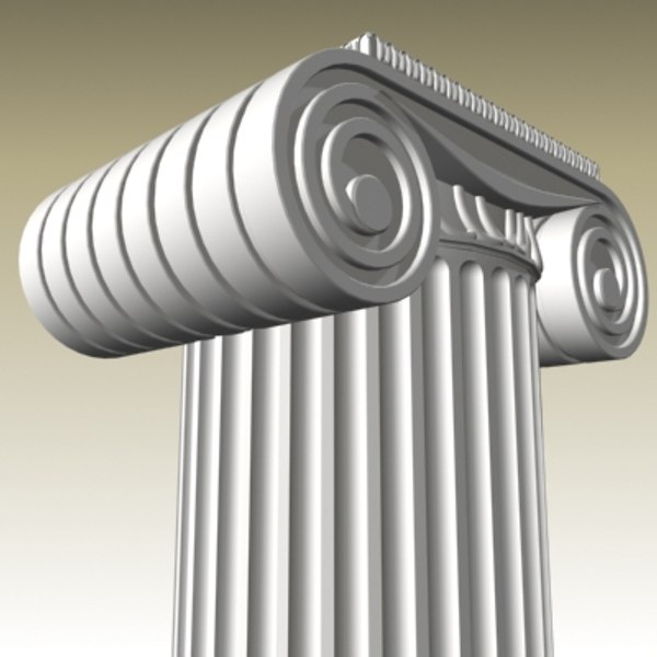 ionic column 3d model