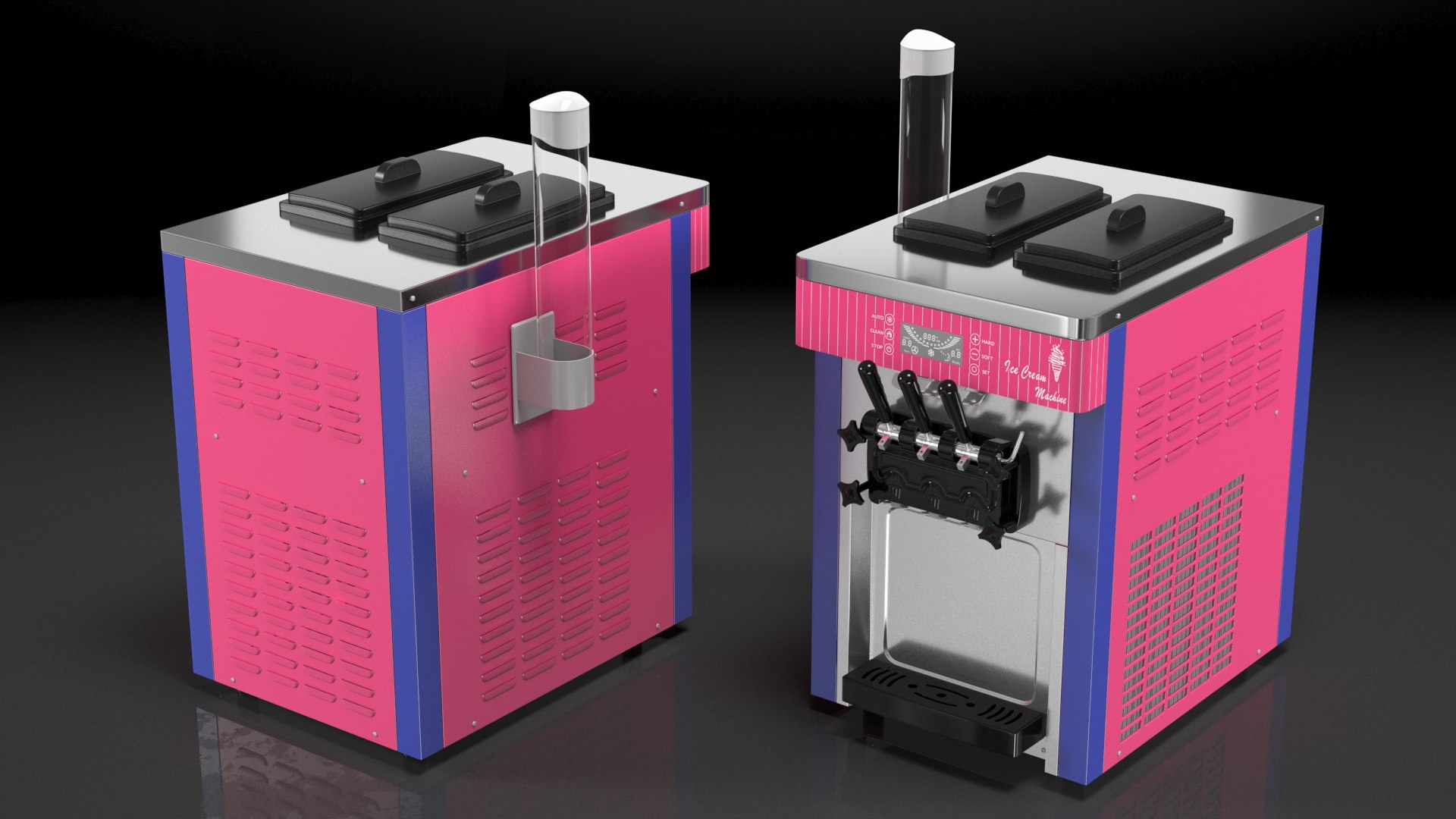 3D Model Commercial Ice Cream Maker - TurboSquid 1772265