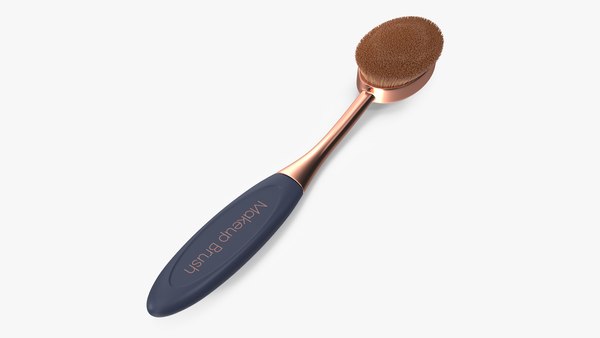 3D Concealer Oval Brush Fur - TurboSquid 1833326