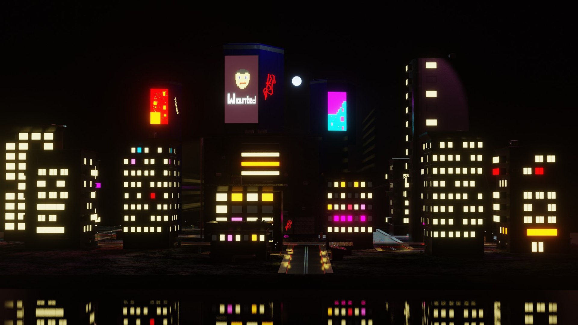 3D Modular Cyber City - TurboSquid 1962360