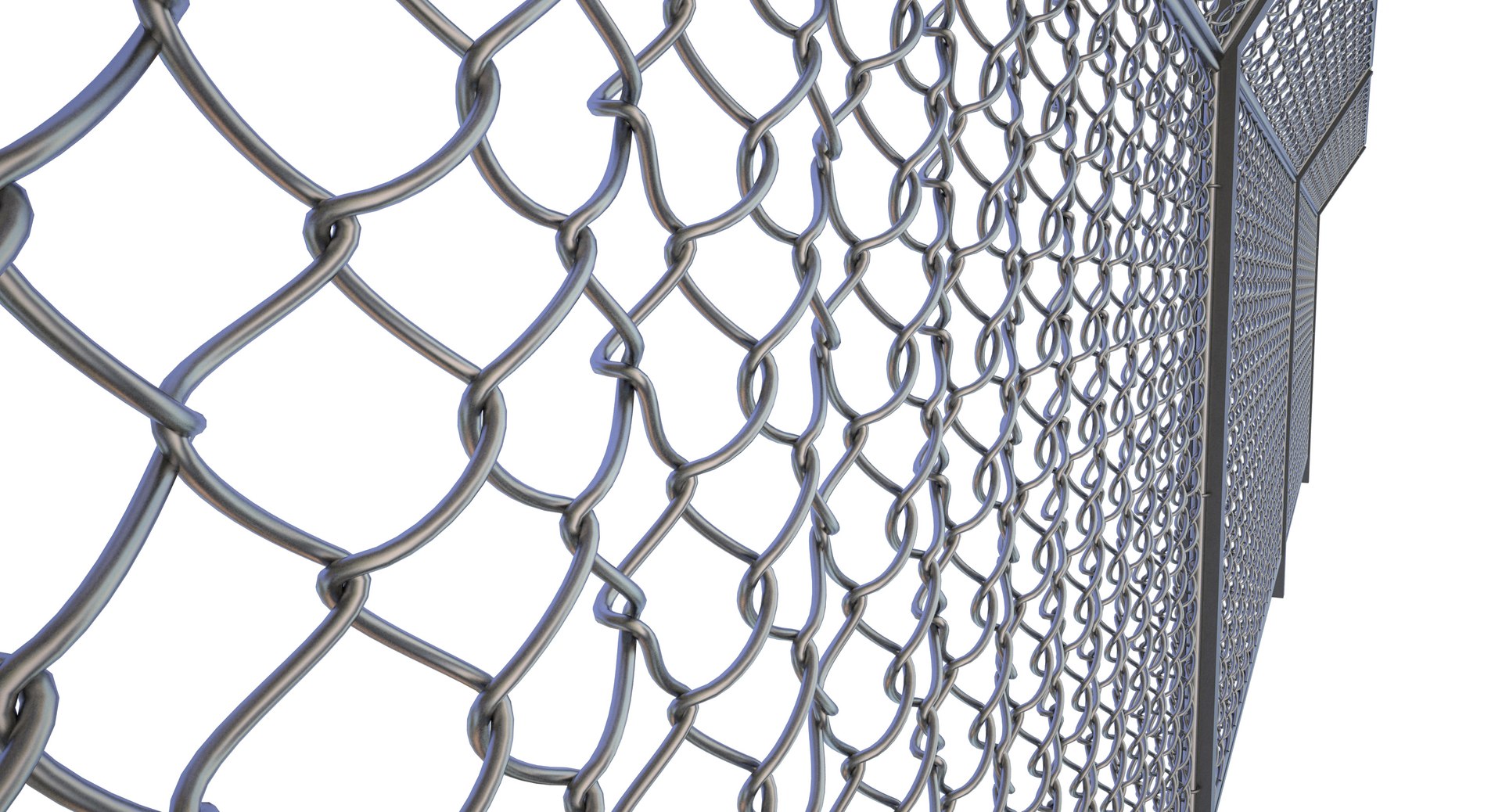 Chain Link Fence Model - TurboSquid 1225875