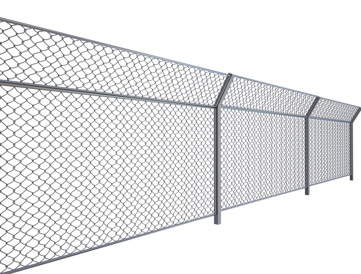 Chain Link Fence Model - TurboSquid 1225875