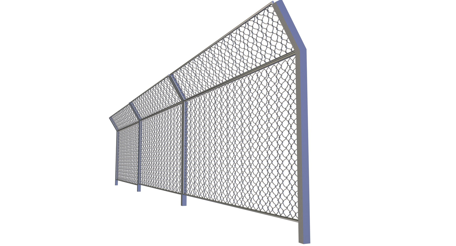 Chain Link Fence Model - TurboSquid 1225875