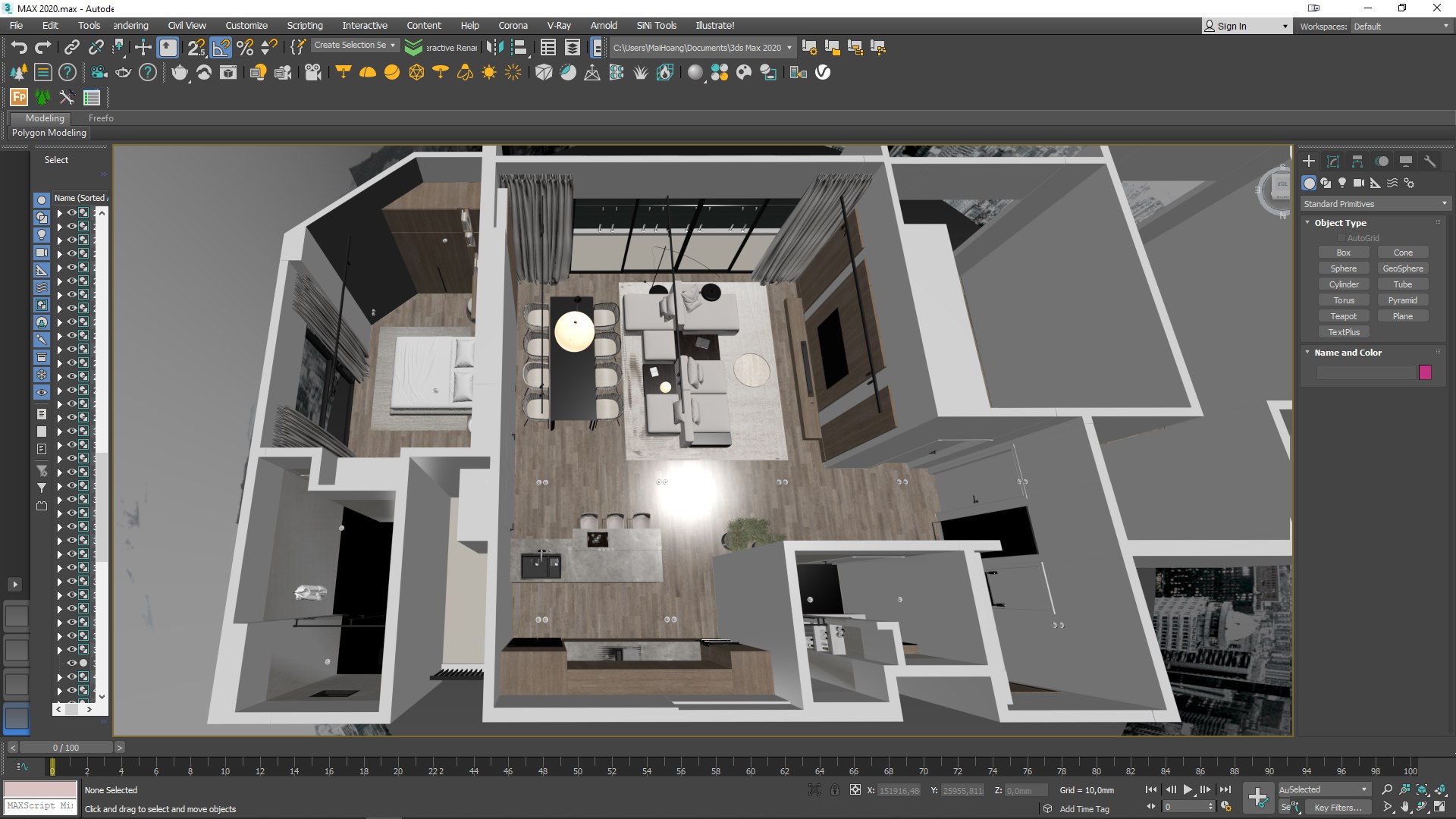 Apartment 04 - HanhCT - MAX FBX OBJ SKP DAE Simlab 3D Model ...