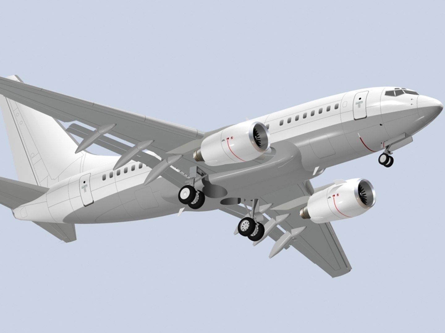 b 737-600 3d model