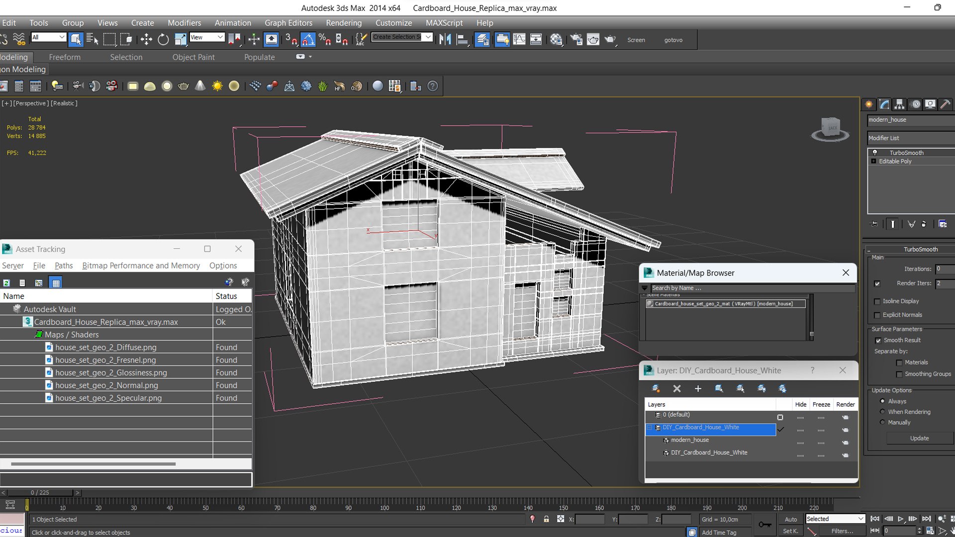 3D DIY Cardboard House White Model - TurboSquid 2207062