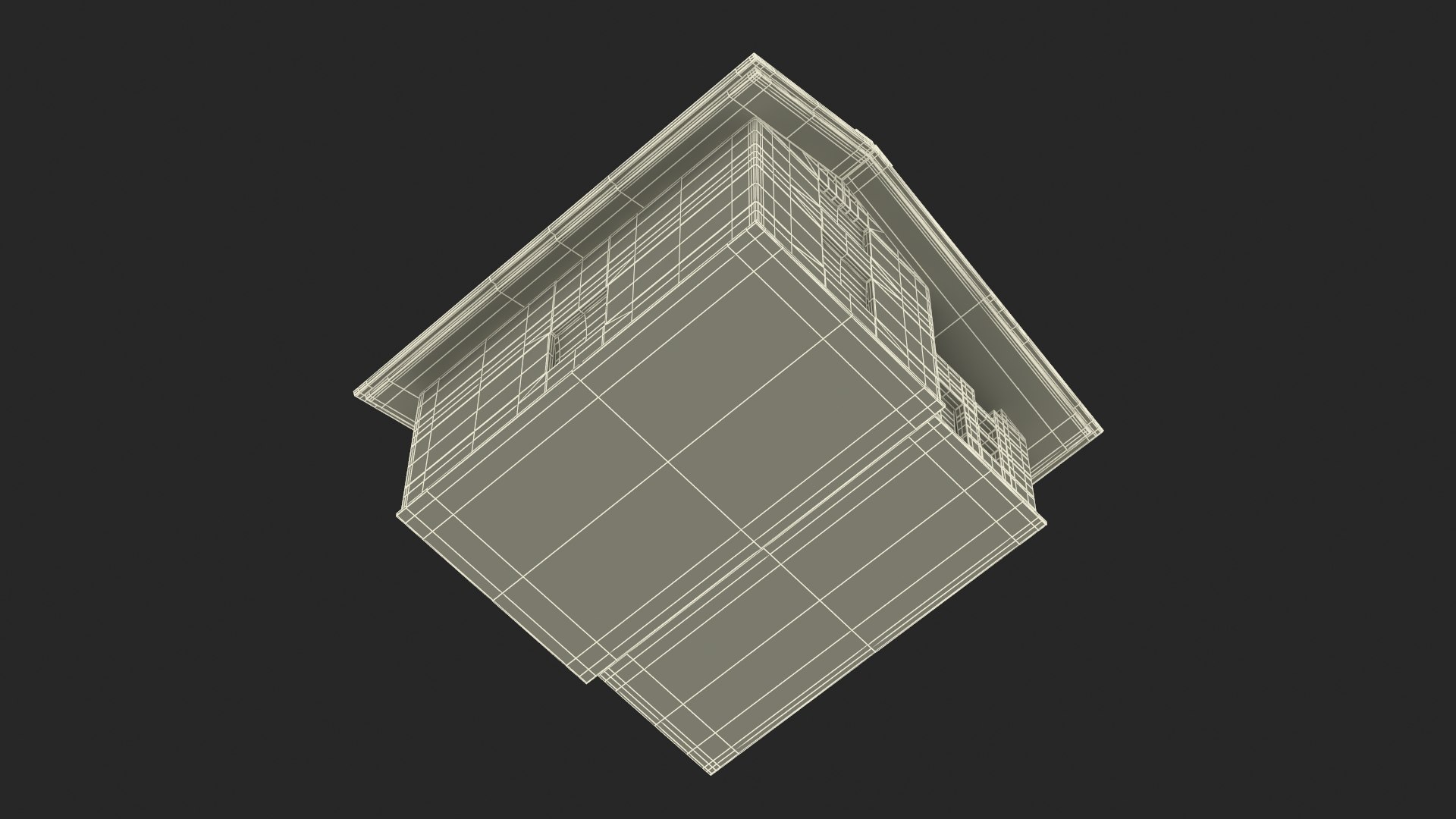3D DIY Cardboard House White Model - TurboSquid 2207062