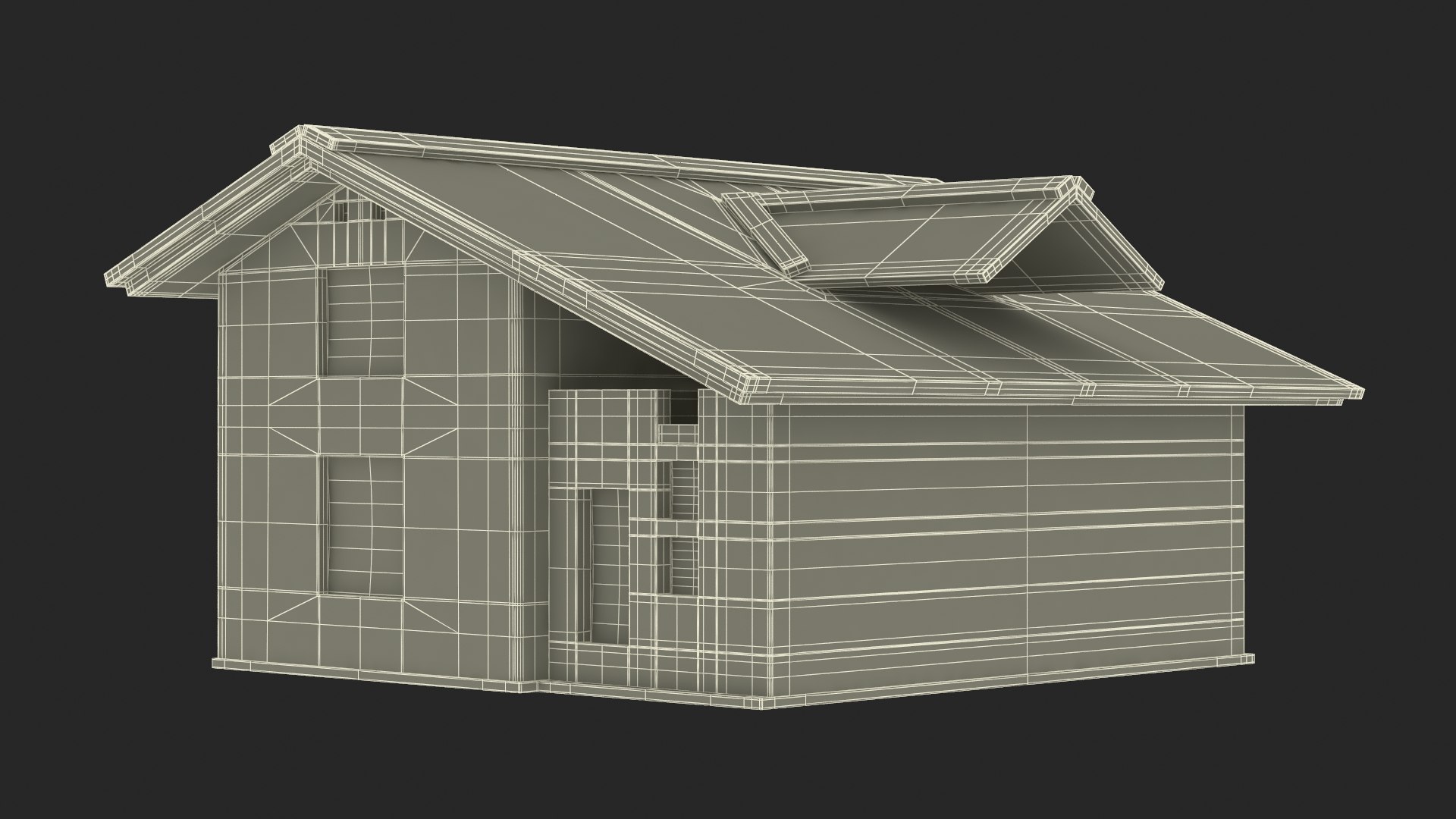 3D DIY Cardboard House White Model - TurboSquid 2207062