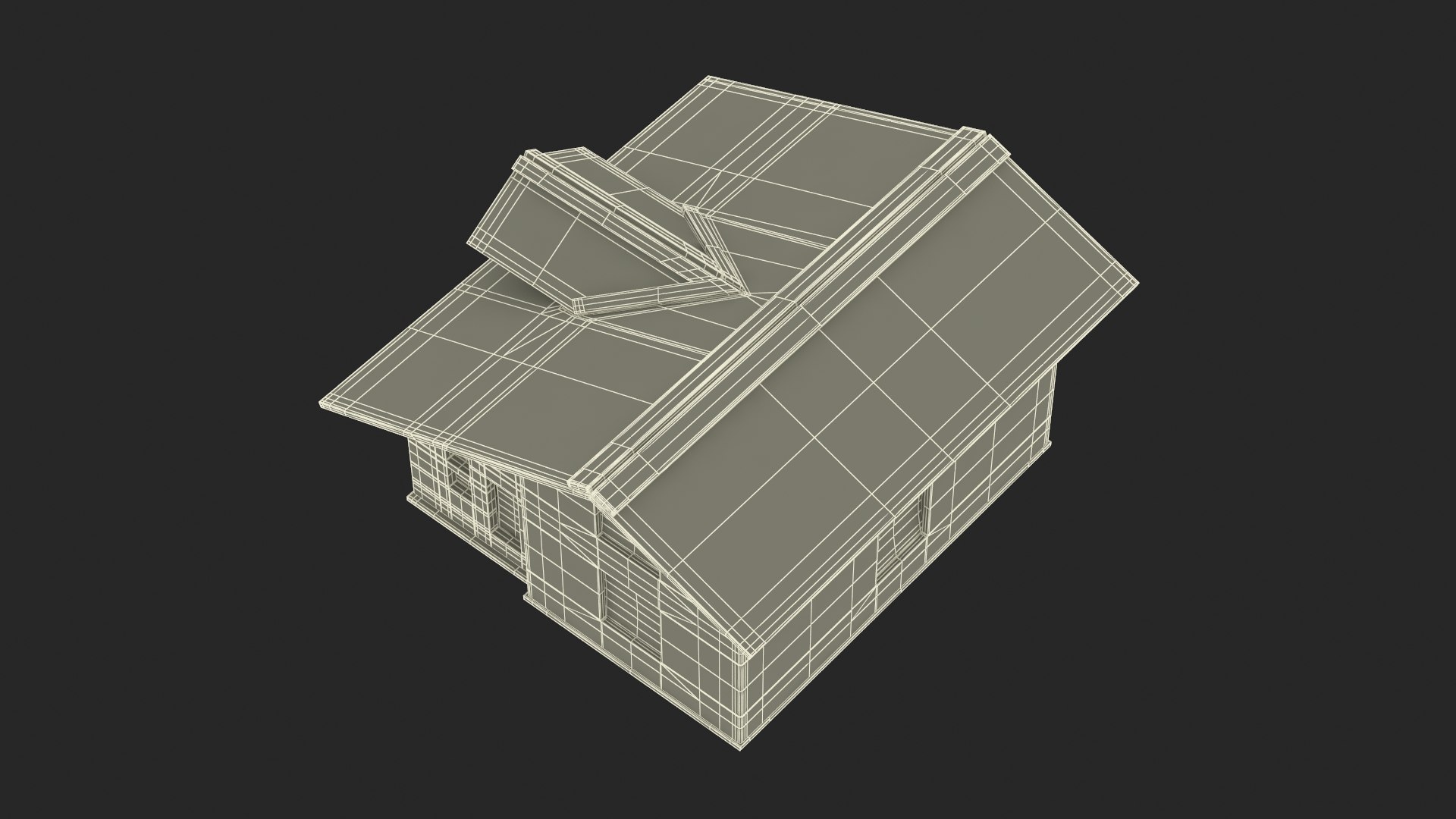 3D DIY Cardboard House White Model - TurboSquid 2207062