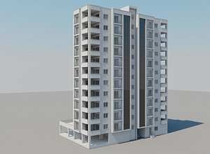 3d model of apartment building