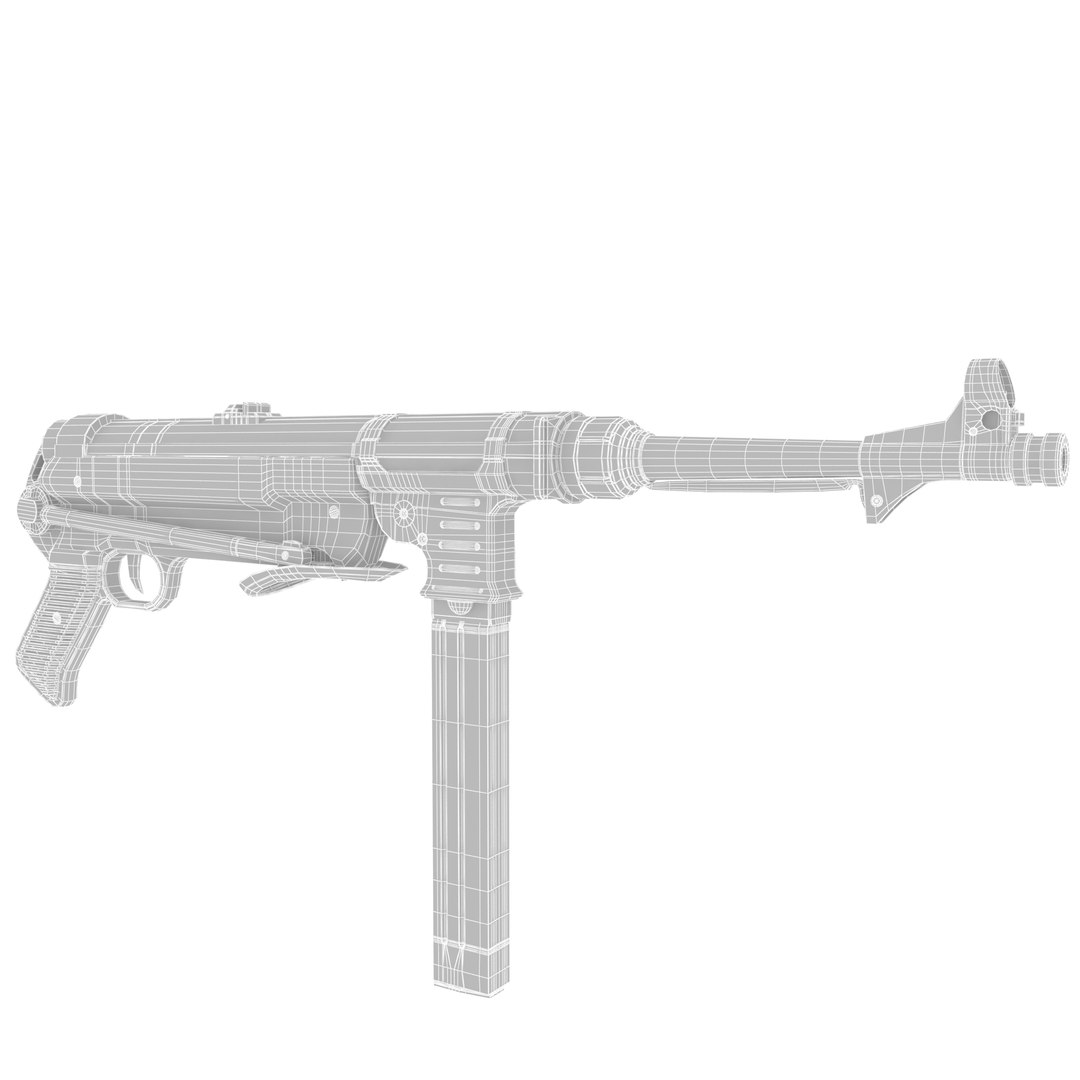 3d Model German Submachine Gun