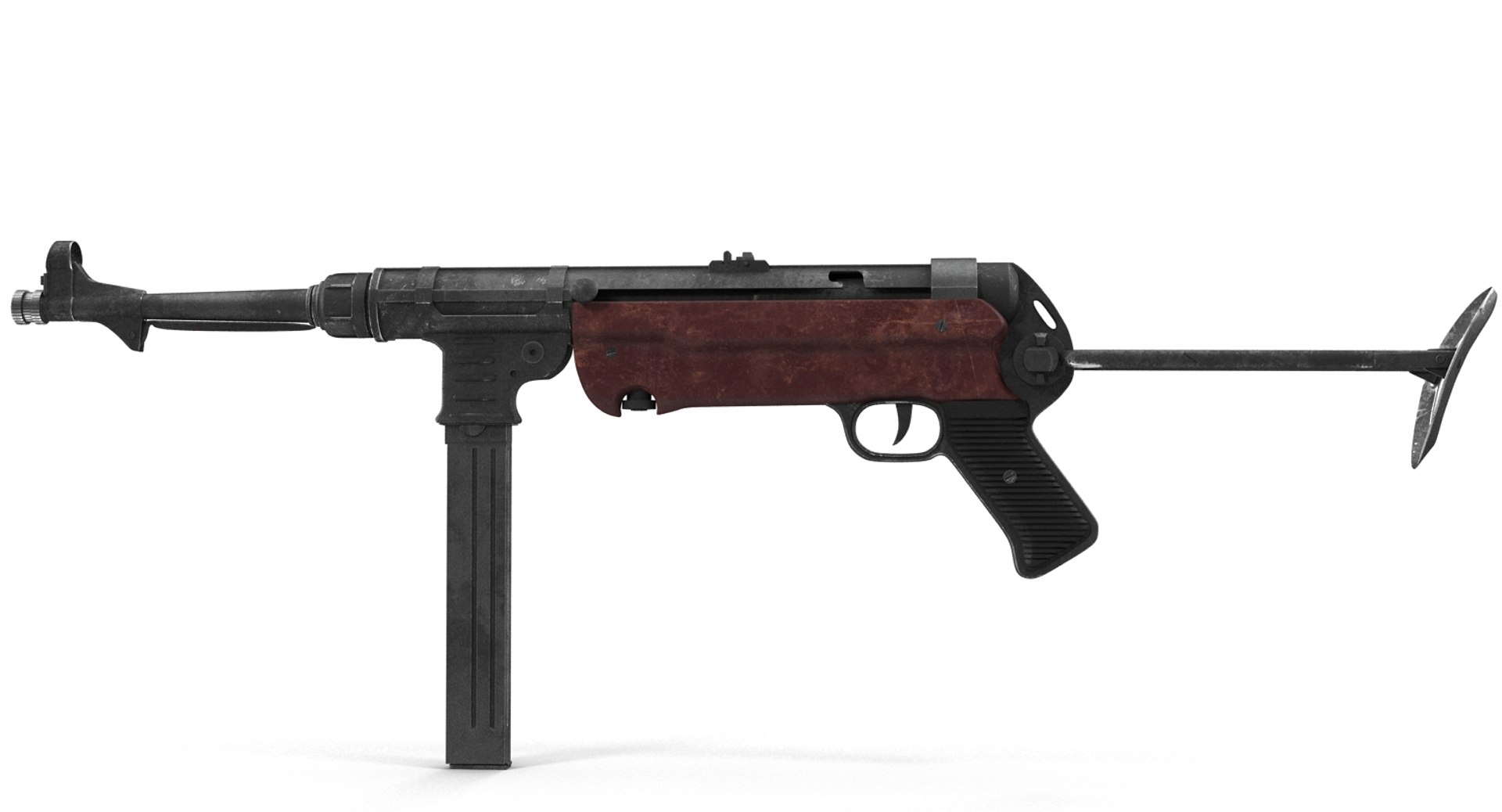 3d Model German Submachine Gun