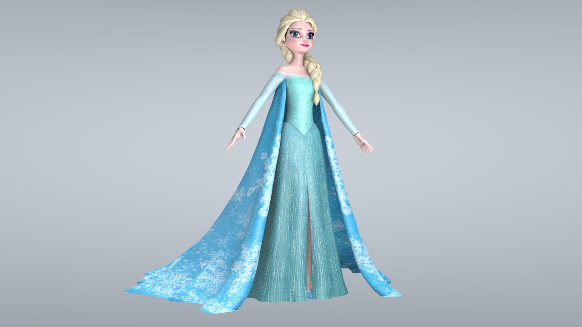 3D Elsa Frozen Model - TurboSquid 1313174