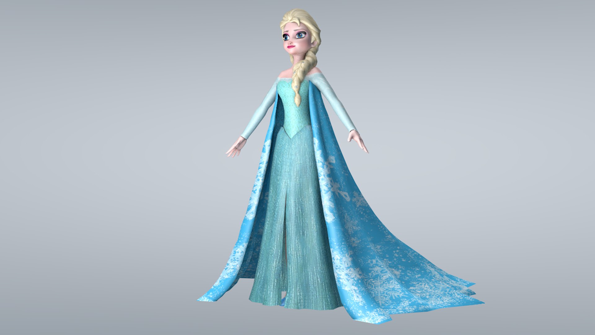 3D Elsa Frozen Model - TurboSquid 1313174