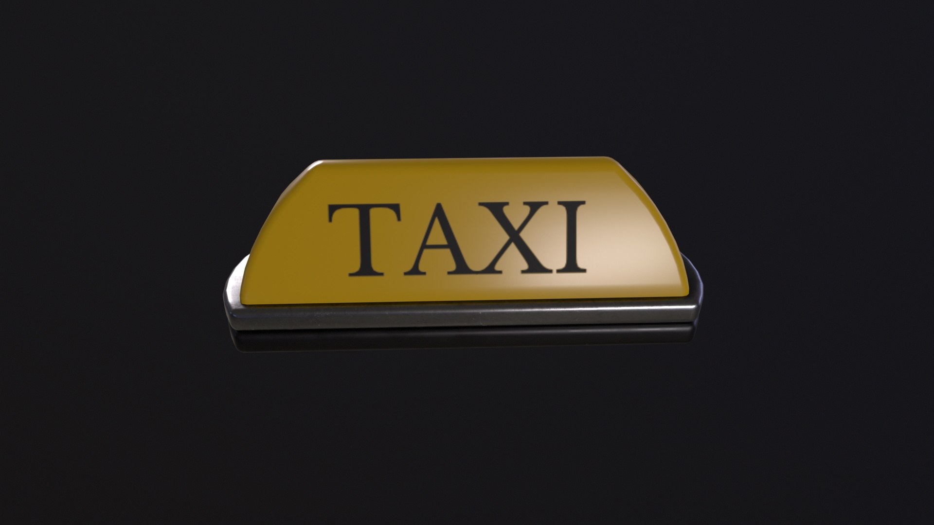 3D Taxi Sign - TurboSquid 2166620
