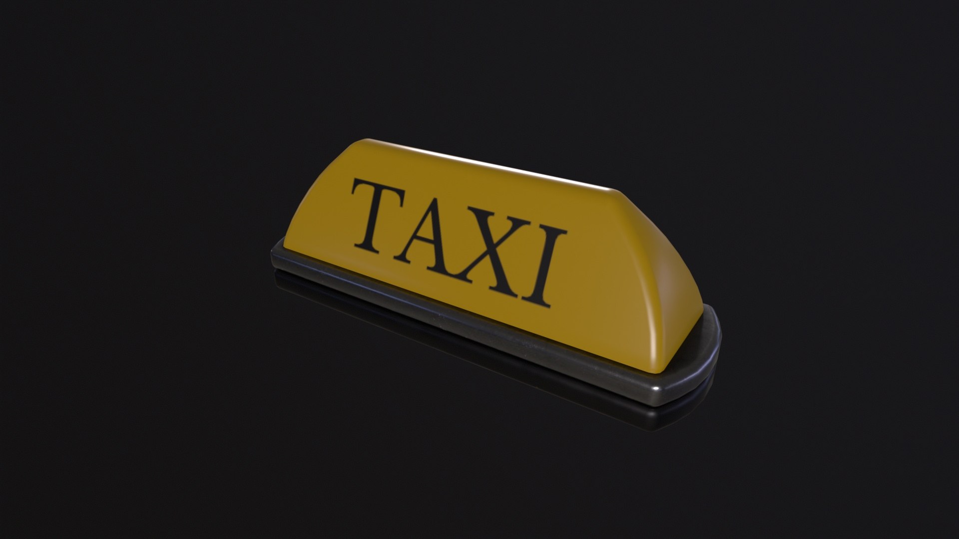 3D Taxi Sign - TurboSquid 2166620