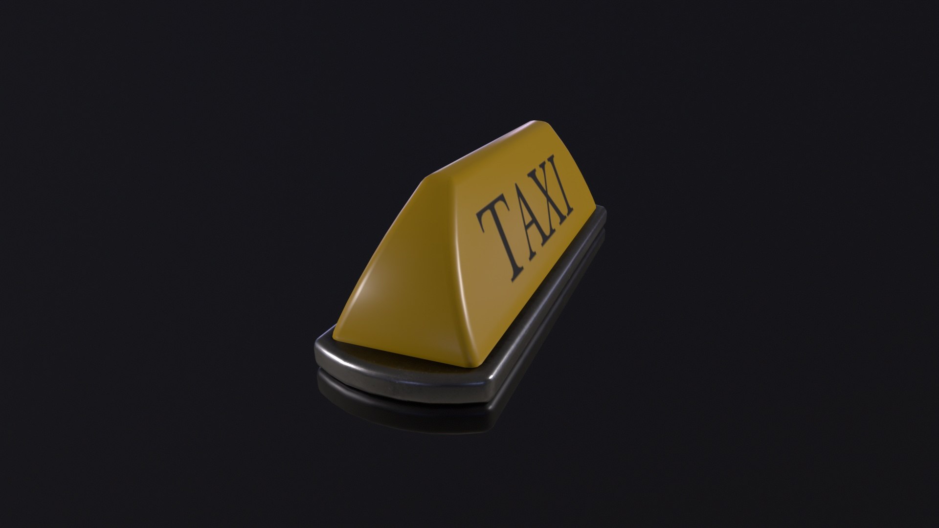 3D Taxi Sign - TurboSquid 2166620