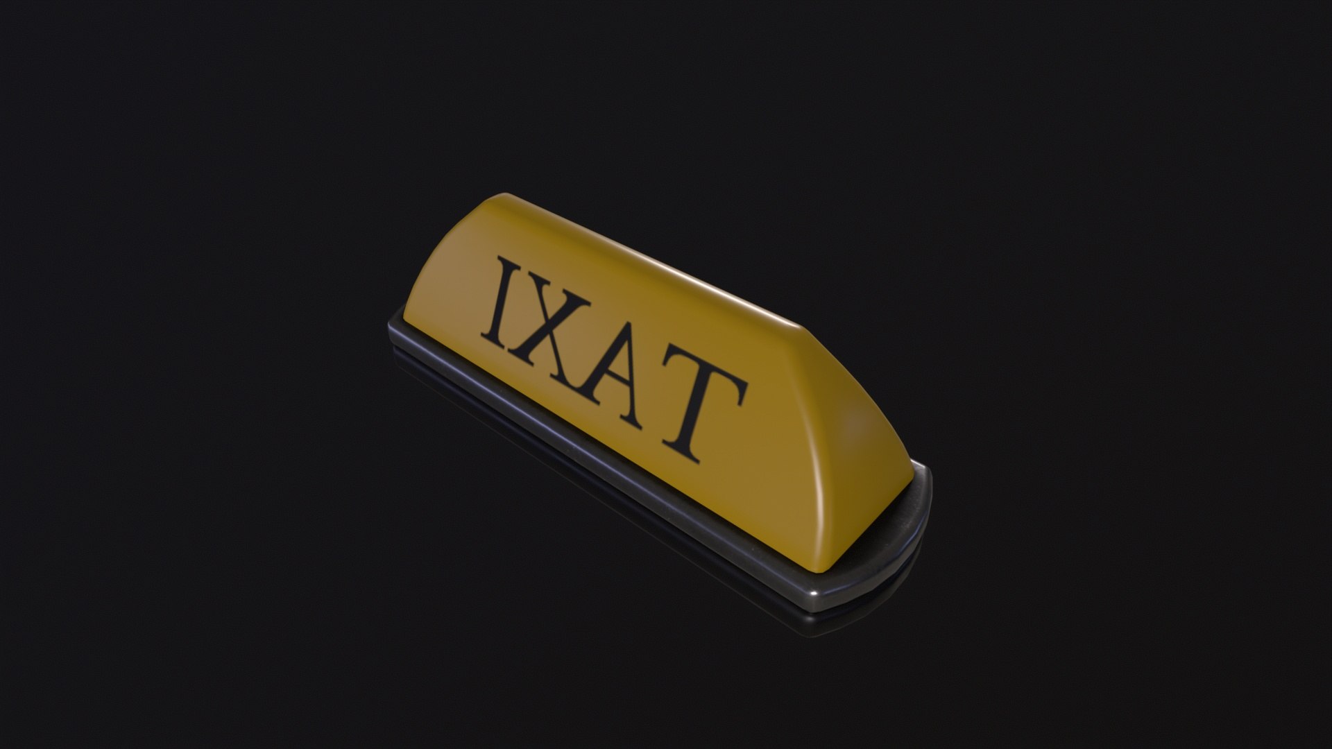 3D Taxi Sign - TurboSquid 2166620