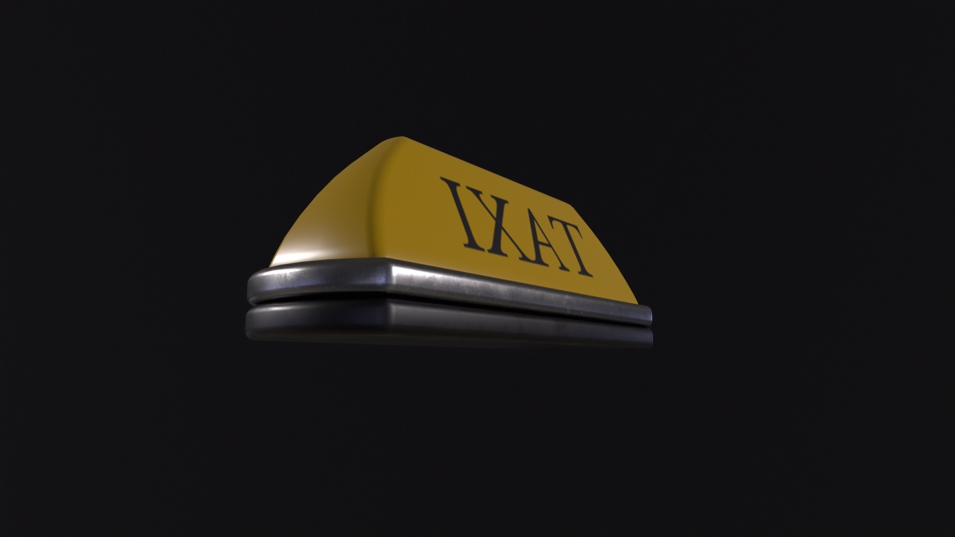 3D Taxi Sign - TurboSquid 2166620