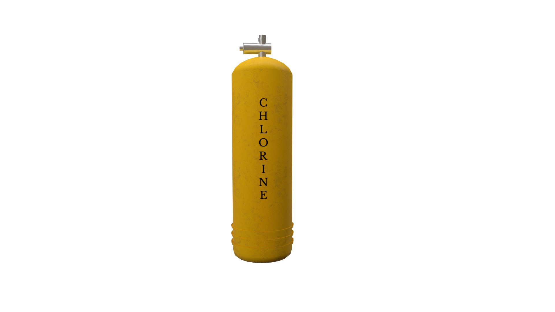 3D Chlorine Gas Cylinder model - TurboSquid 2172813