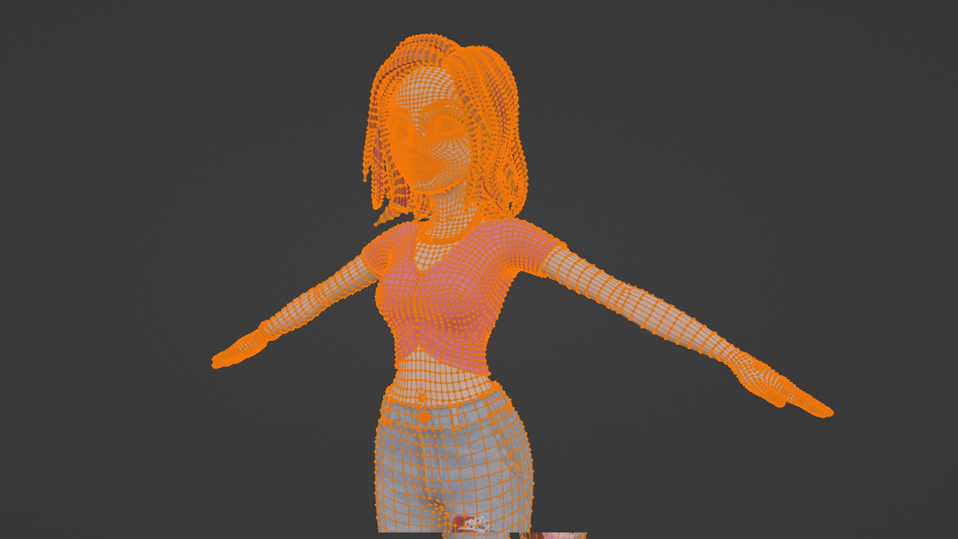 Cartoon Rigged Girl Character 3D model 3D - TurboSquid 2154803