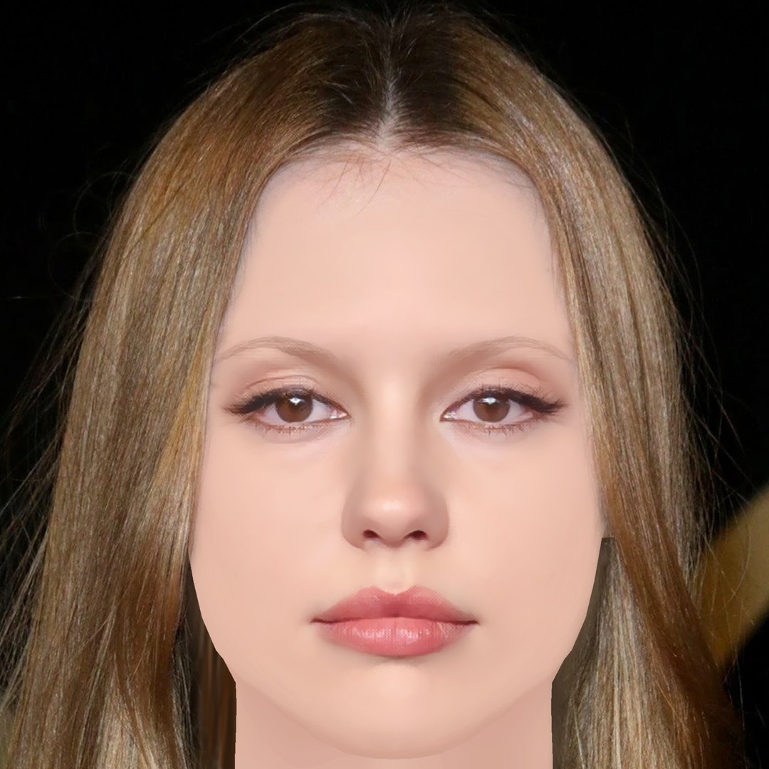 Mia Goth Head - No Hair - Low Poly Head For Game Model - TurboSquid 2365746