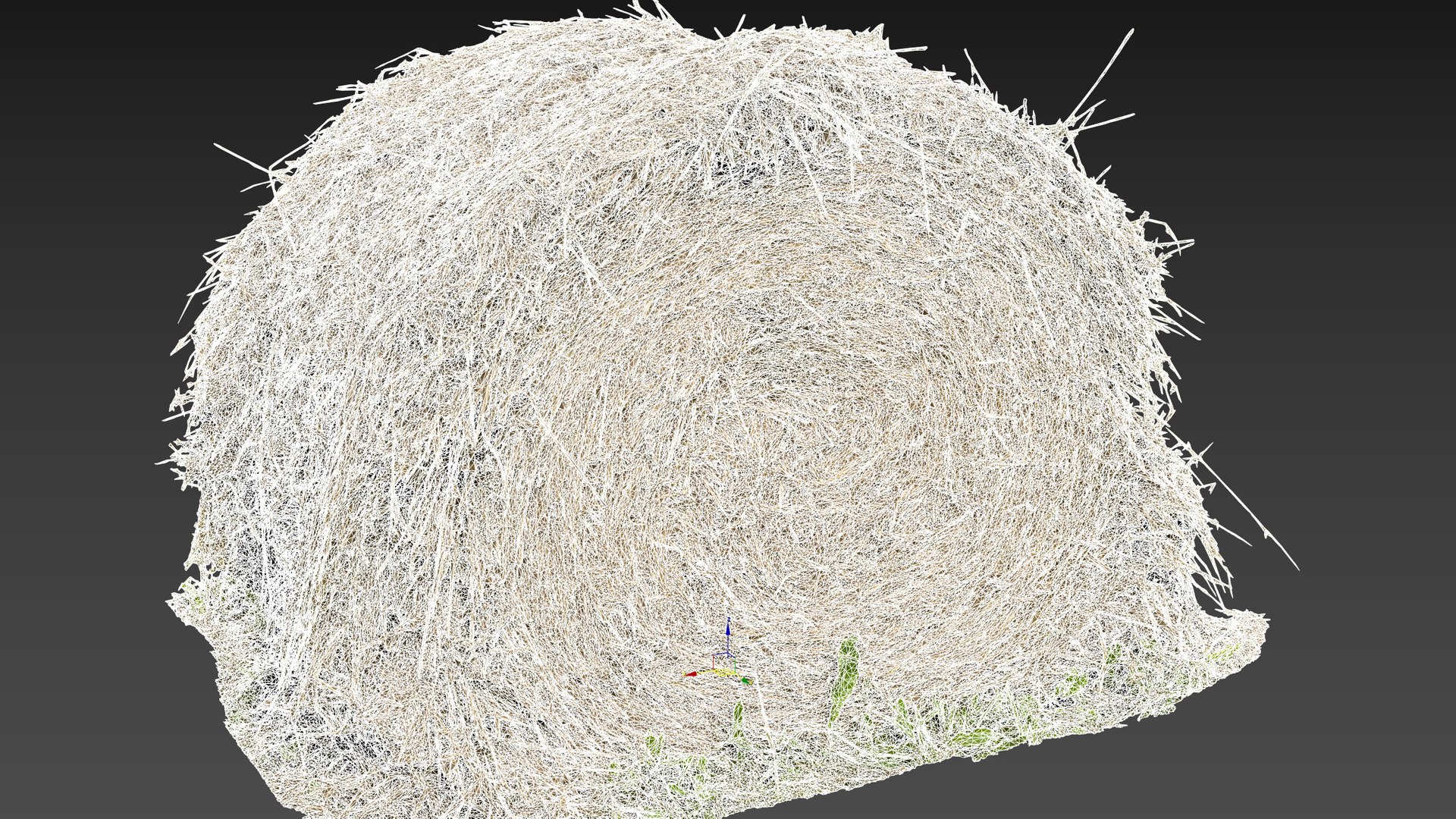 3D Model Round Bale Of Hay - TurboSquid 2119096