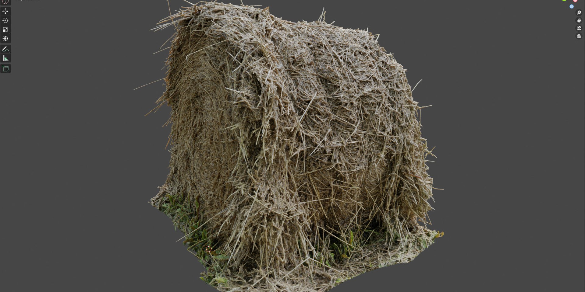 3D Model Round Bale Of Hay - TurboSquid 2119096