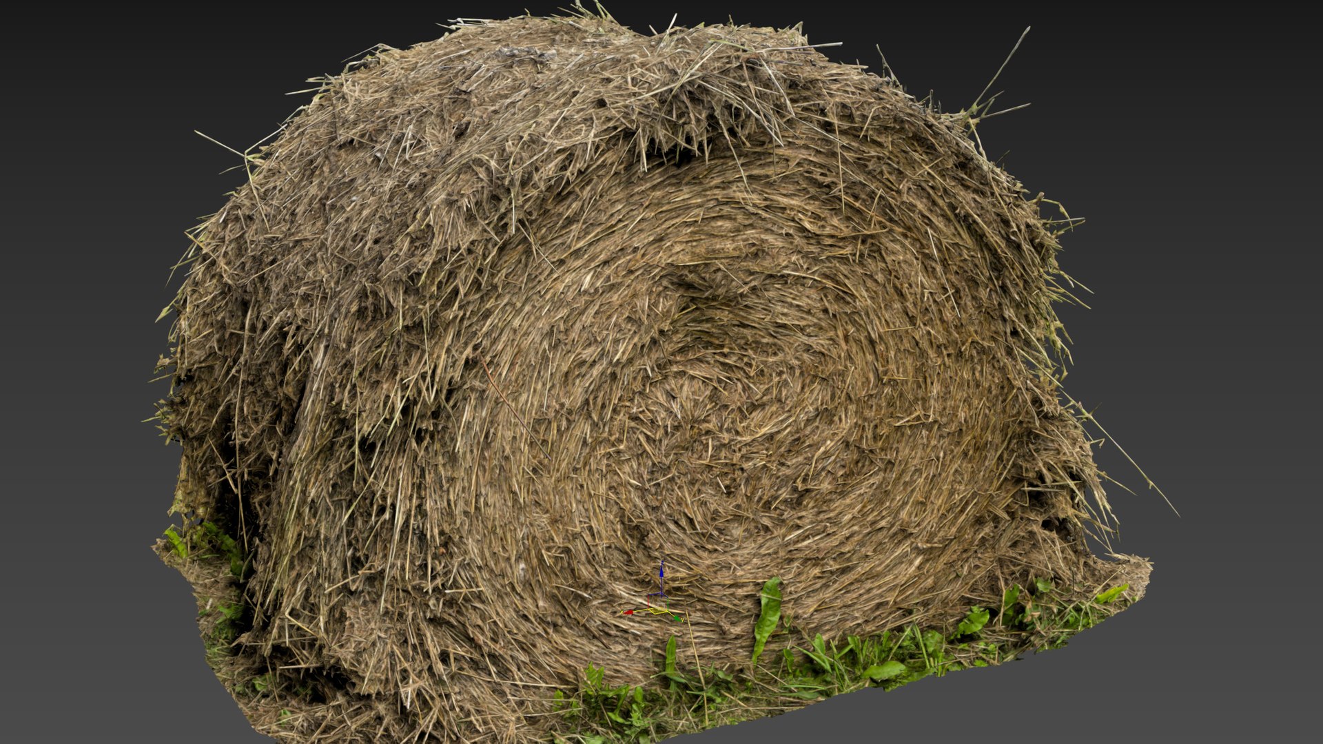 3D Model Round Bale Of Hay - TurboSquid 2119096