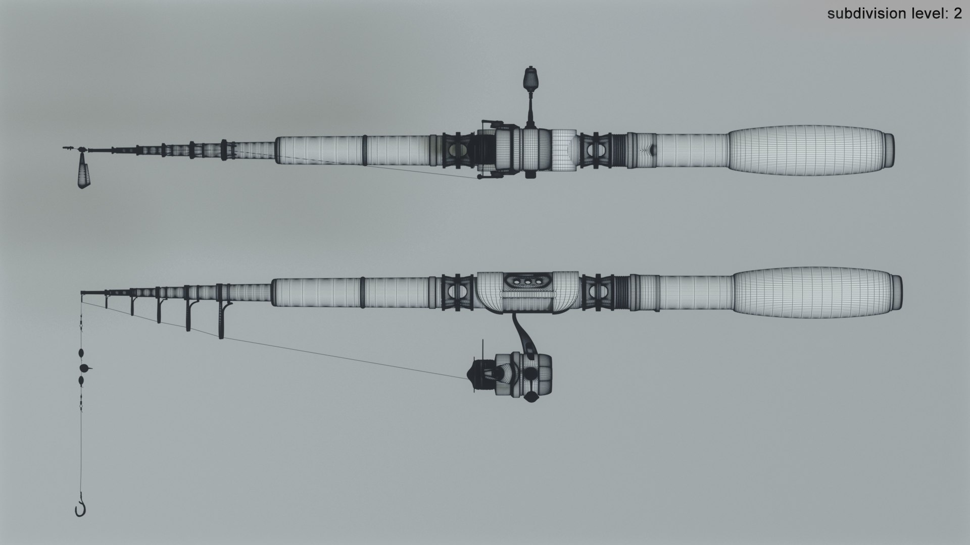 3D Fishing Rod Animated HQ Model - TurboSquid 2033780