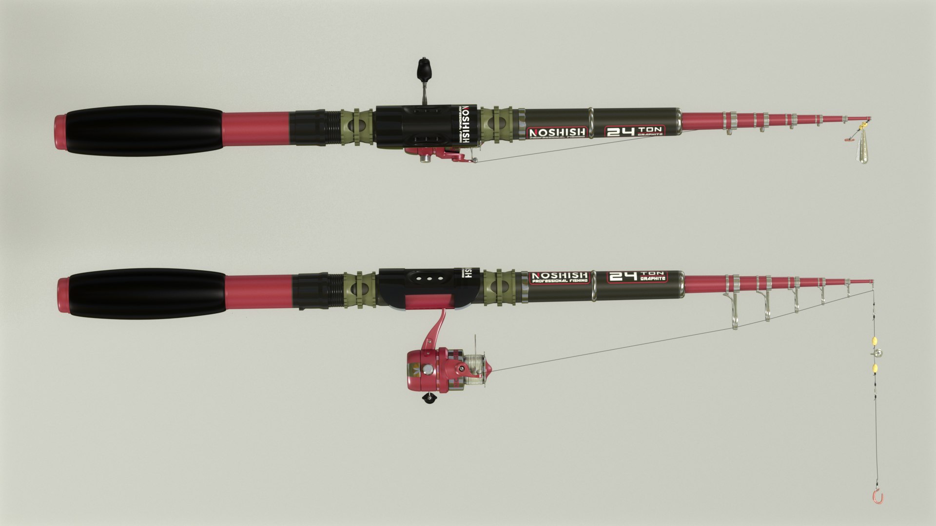 3D Fishing Rod Animated HQ Model - TurboSquid 2033780